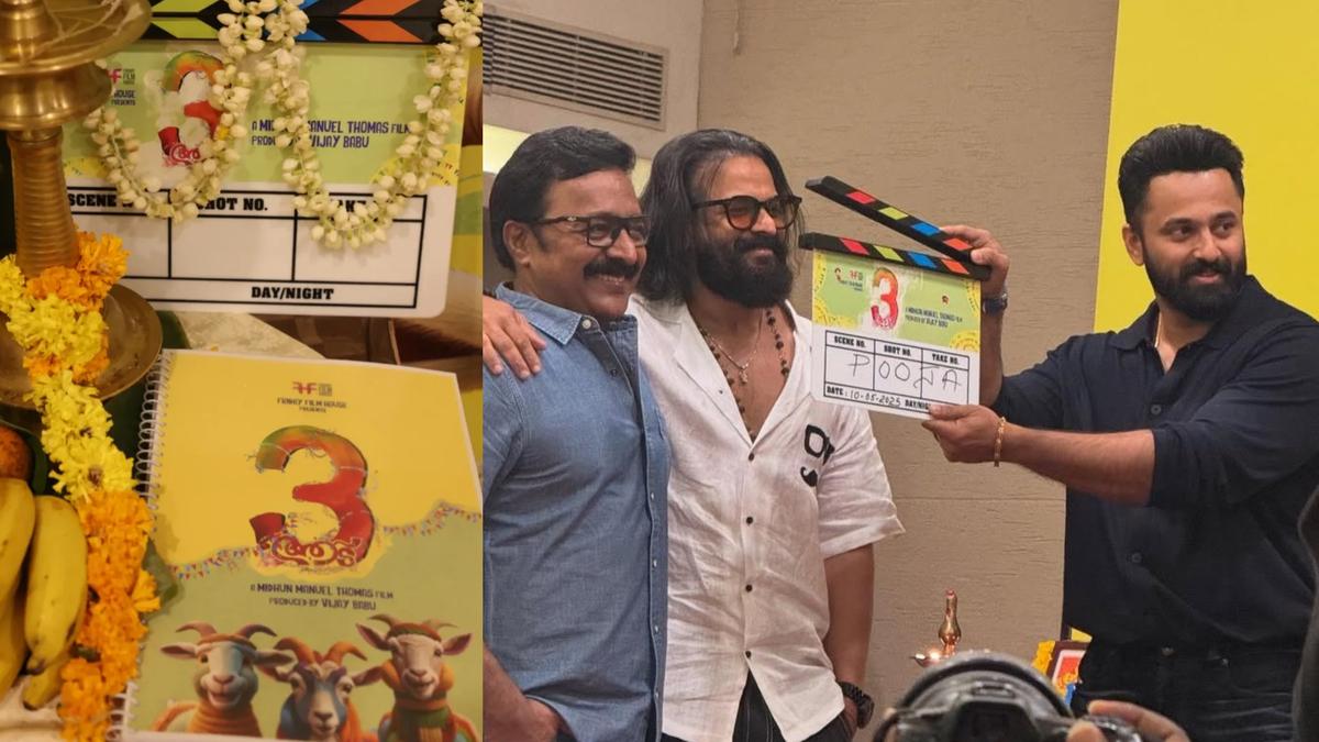 Jayasurya-Midhun Manuel Thomas’ ‘Aadu 3’ goes on floors - The Hindu